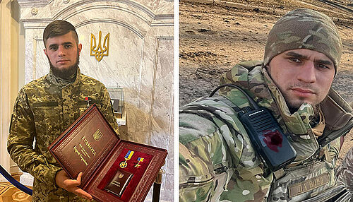 Dmytro Kotsiubailo, commander of the 1st Brigade "Da Vinci Wolves", was ...